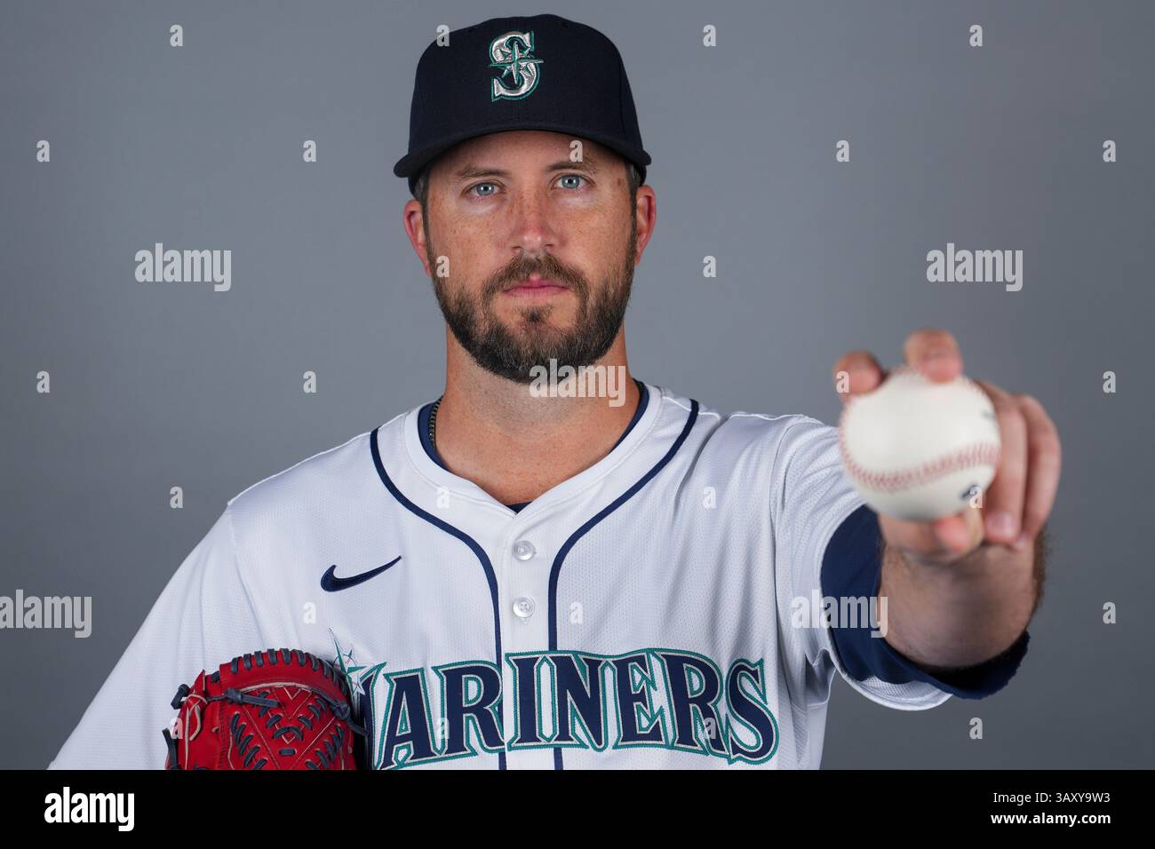 FILE - This is a 2025 photo of pitcher Drew Pomeranz of the Seattle ...