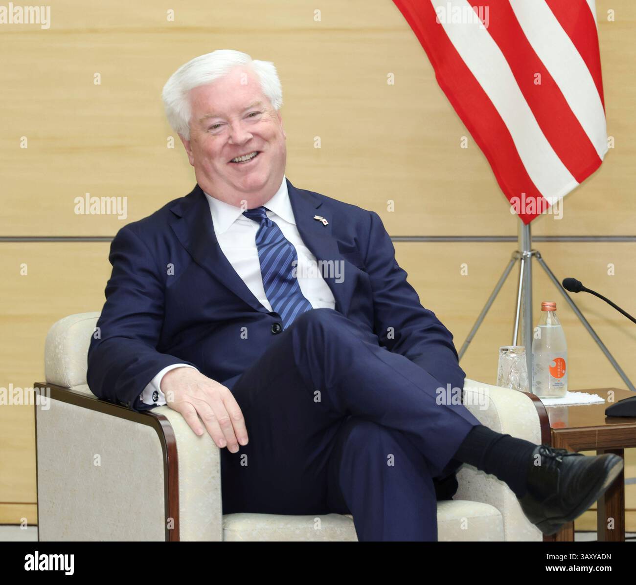 New U.S. Ambassador to Japan George Edward Glass holds a meeting with ...