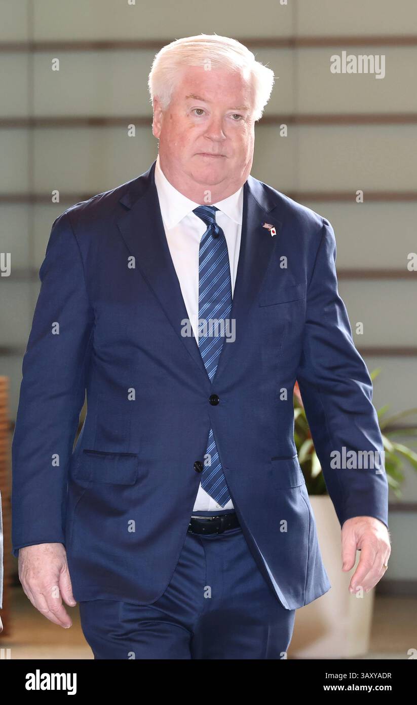 New U.S. Ambassador to Japan George Edward Glass arrives at the prime ...