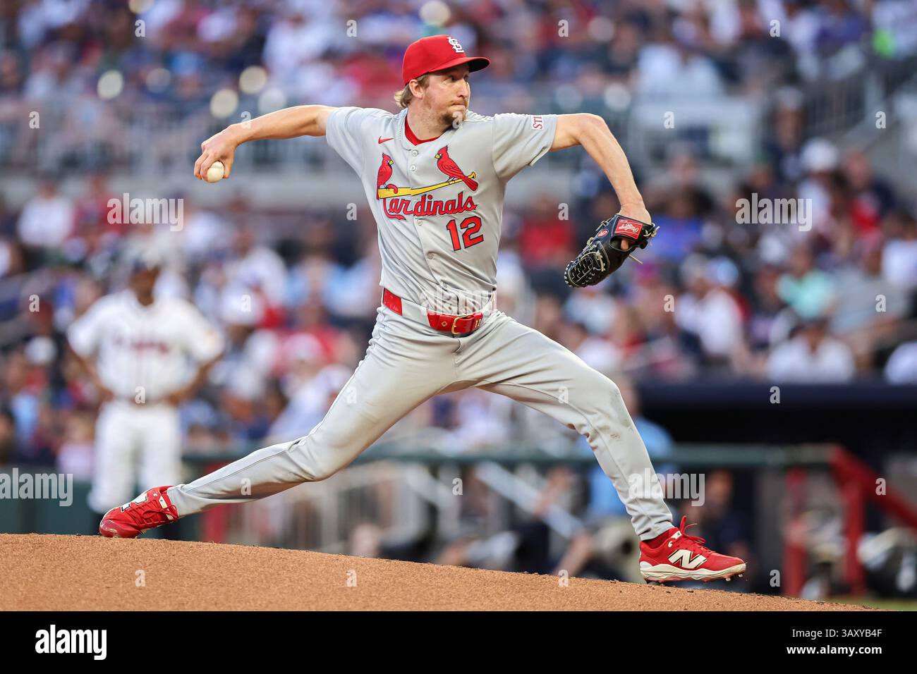 St. Louis Cardinals pitcher Erick Fedde delivers in the second inning ...