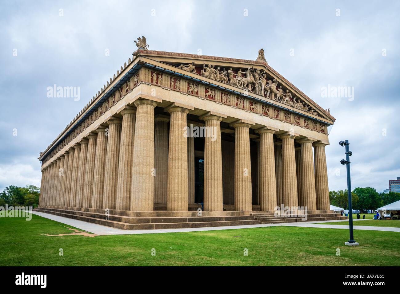The Parthenon in Nashville, Tennessee - the exact replica of the one in Athens, Greece Stock ...