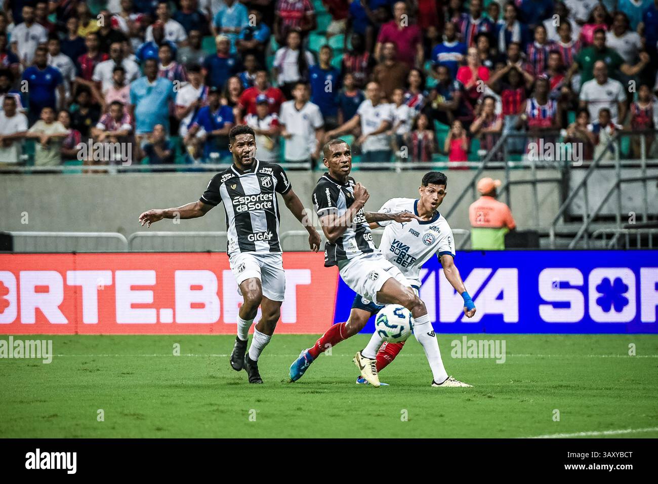 Salvador, Brazil. 21st Apr, 2025. Match between Bahia x Ceará held at ...