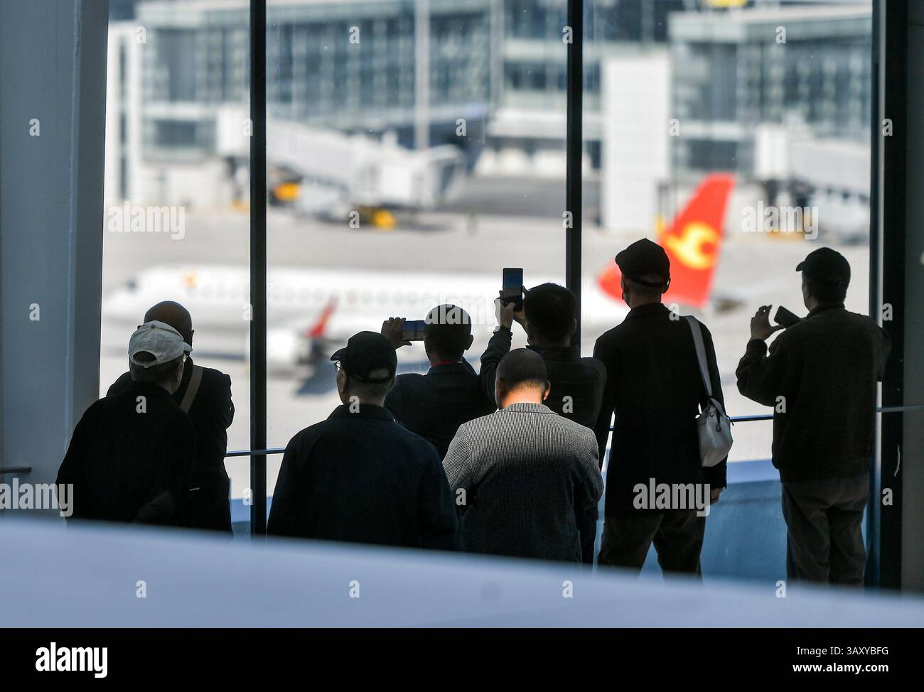 Urumqi,China.17th April 2025. Urumqi Tianshan International Airport's ...