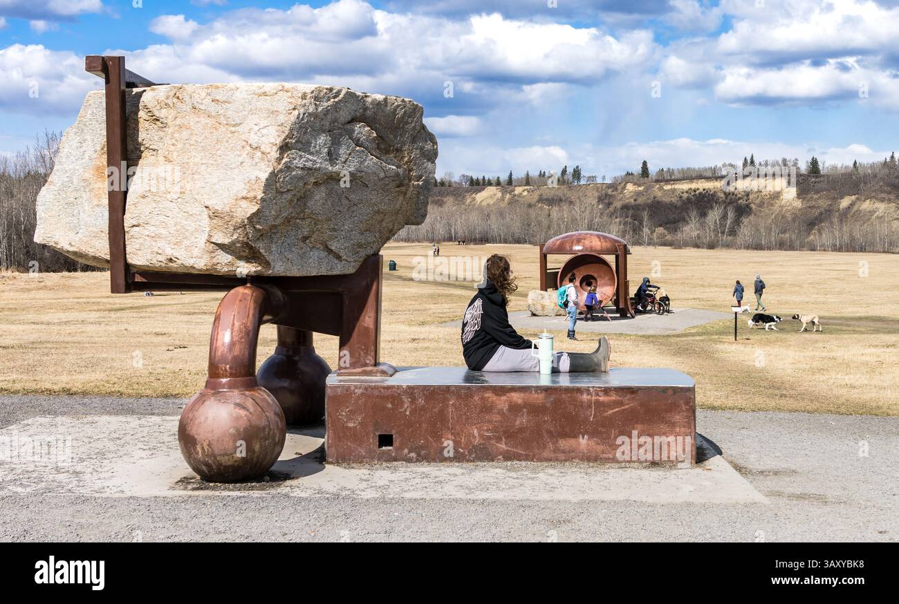 Edmonton, Canada – April 13, 2025: The interactive installation ...