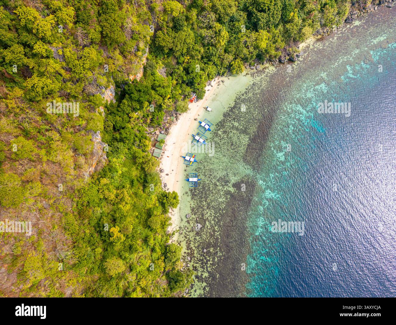 Aerial view of One of the best island and beach destination in the ...