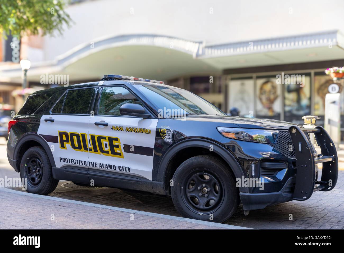 San Antonio, TX - April 6, 2025: San Antonio police vehicle Stock Photo ...