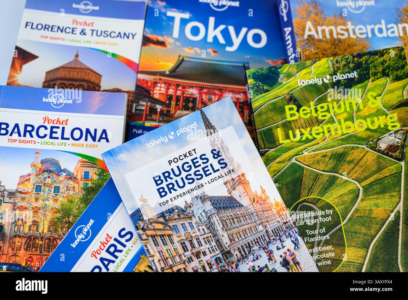 Lonely Planet travel guide books – Wales, UK – 20 April 2025 Stock ...