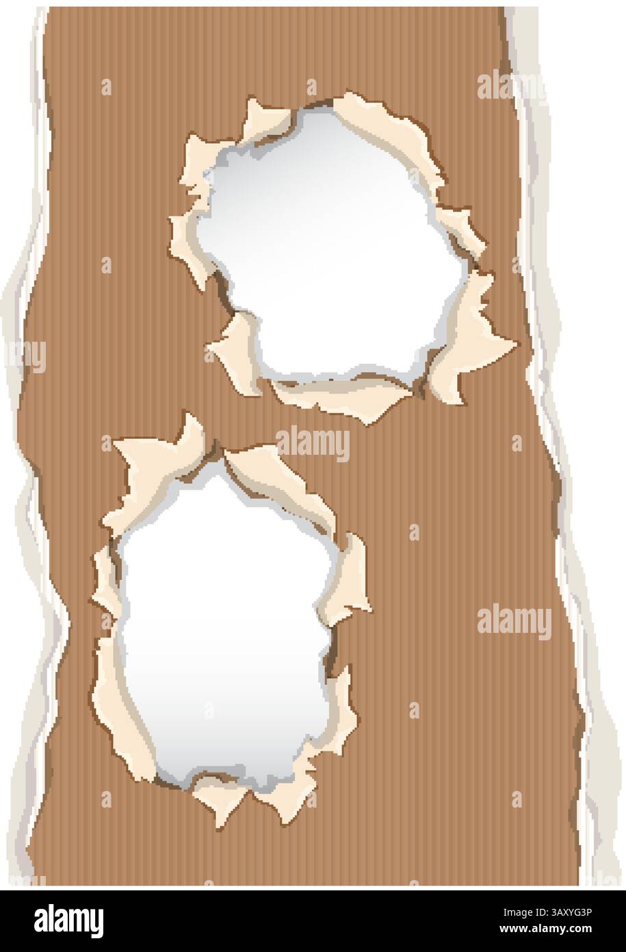 Brown background torn edges Stock Vector Images - Alamy