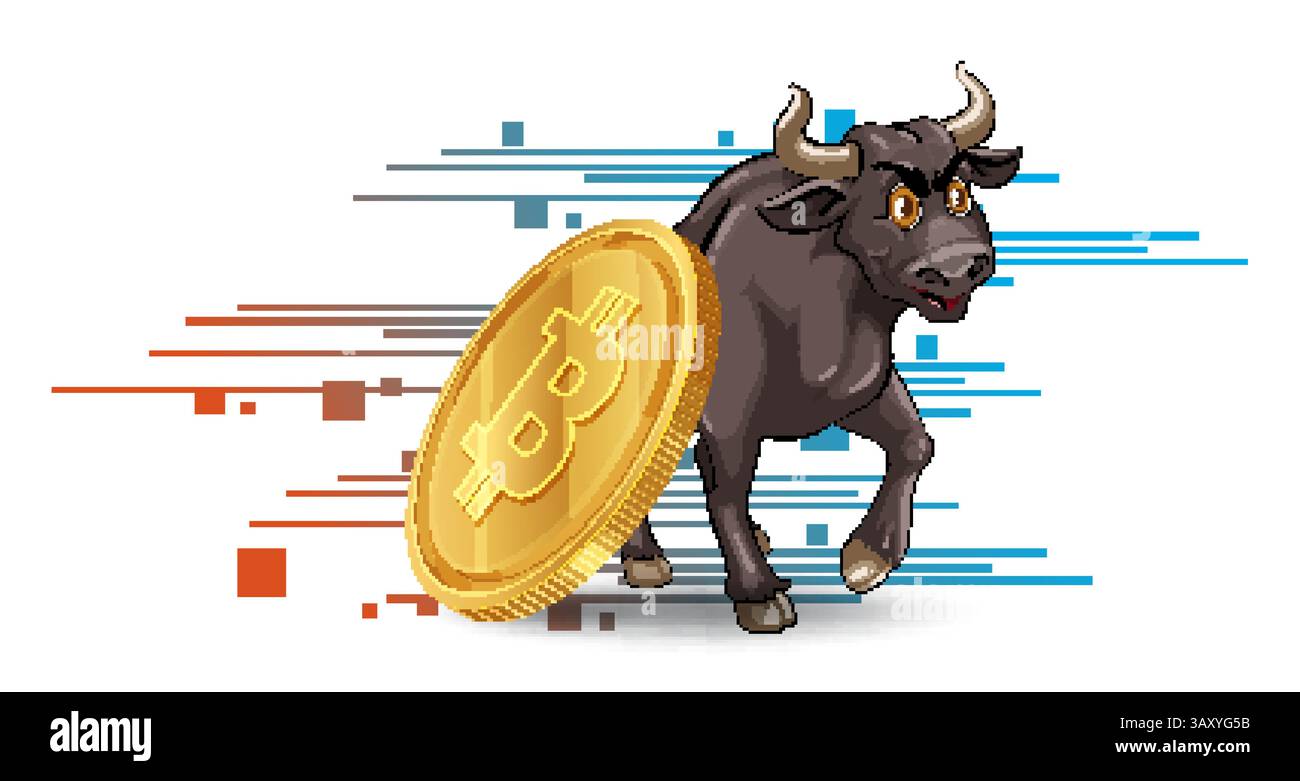 Bitcoin bullish Stock Vector Images - Alamy