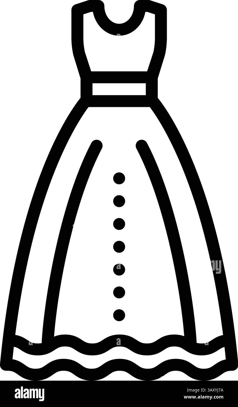 Frock vector vectors hi-res stock photography and images - Alamy