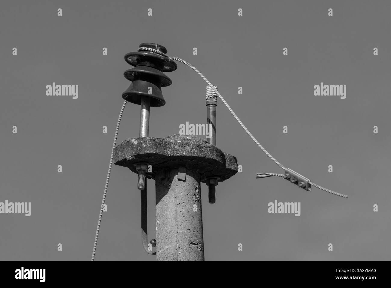 Weathered concrete utility pole hi-res stock photography and images - Alamy