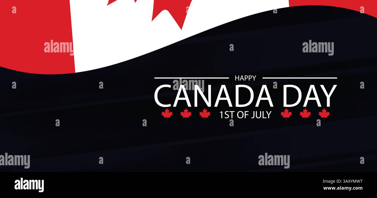 July 1st Celebrations Embracing the Spirit of Canada Day Stock Vector ...