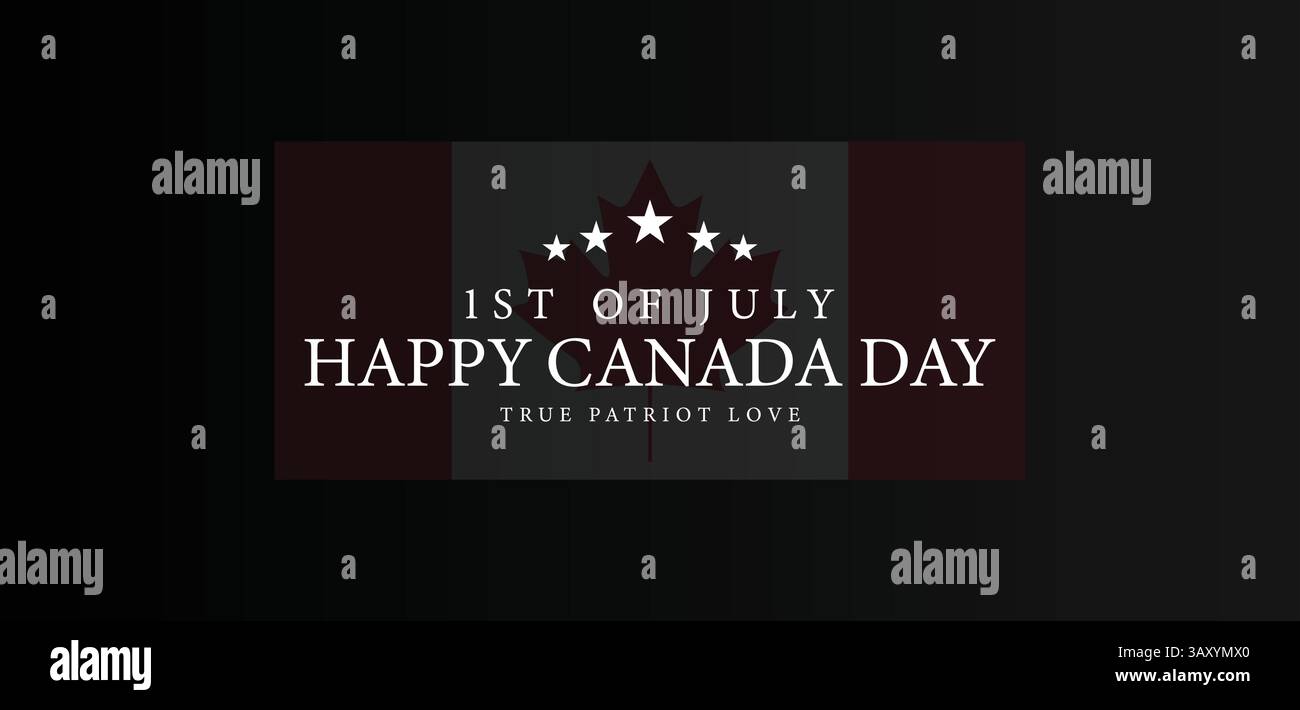 July 1st Celebrations Embracing the Spirit of Canada Day Stock Vector ...