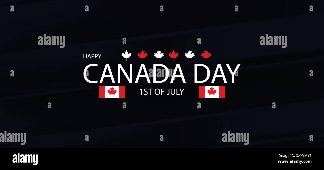 July 1st Celebrations Embracing the Spirit of Canada Day Stock Vector ...