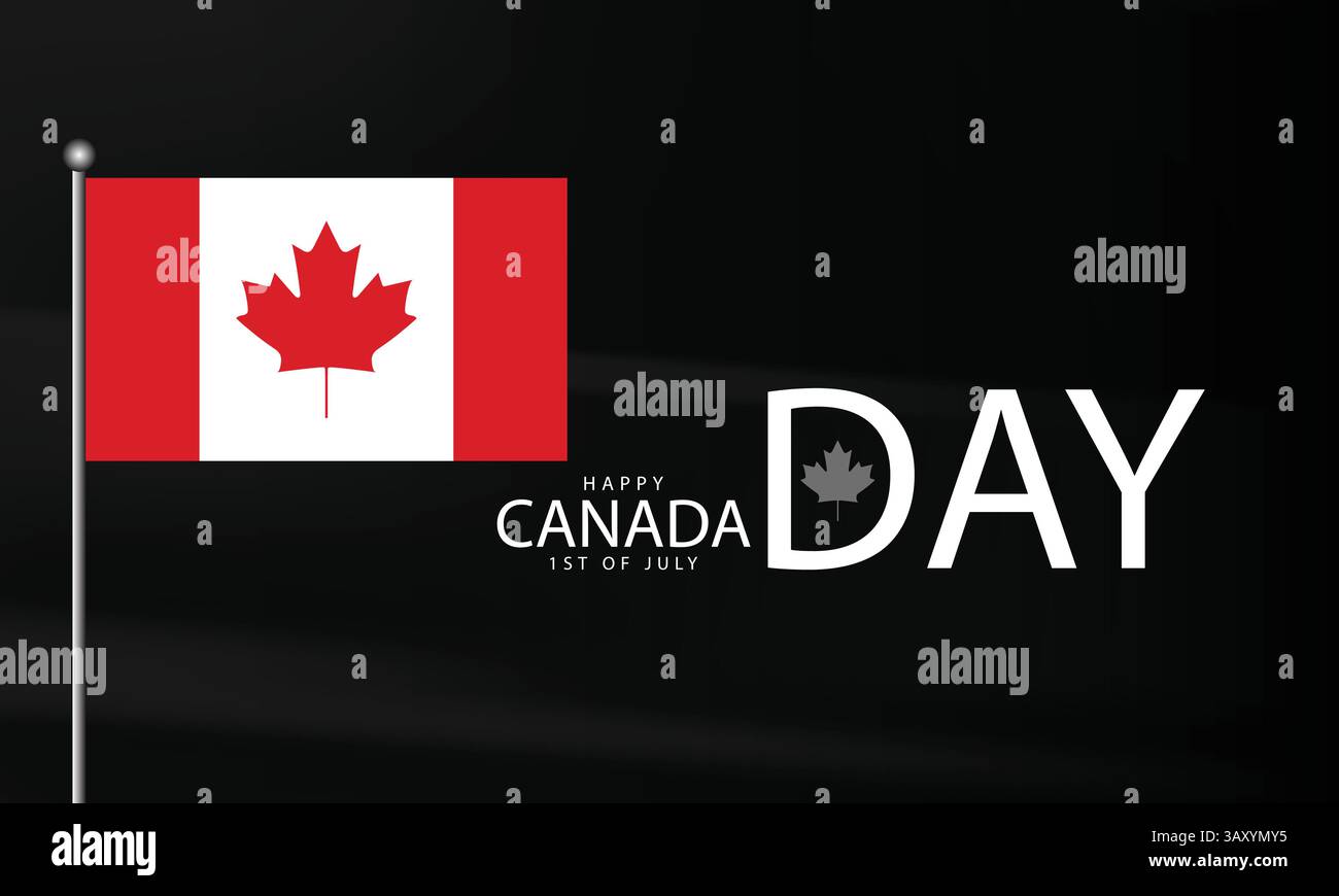 July 1st Celebrations Embracing the Spirit of Canada Day Stock Vector ...