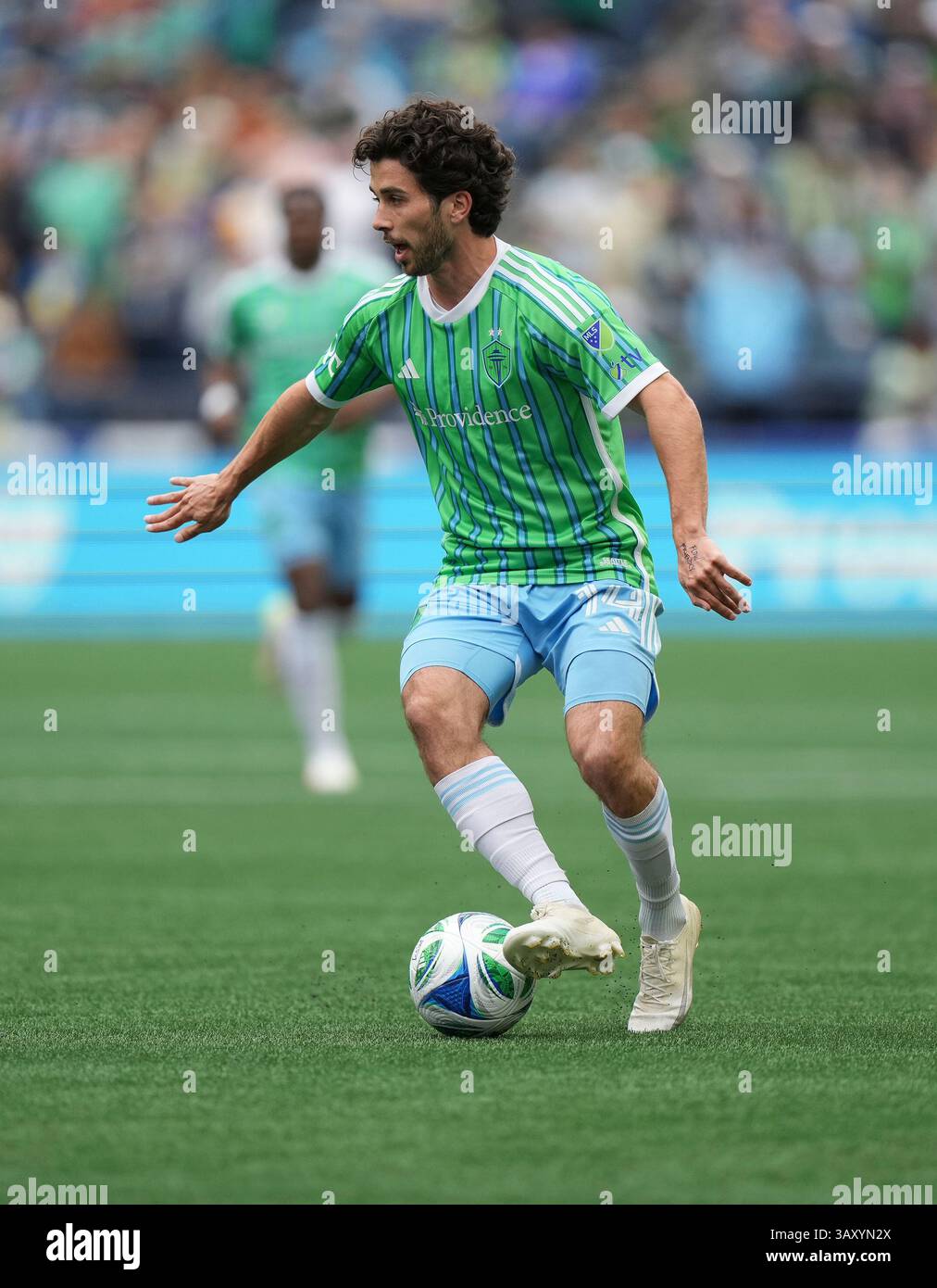 SEATTLE, WA - APRIL 19: Paul Rothrock #14 of the Seattle Sounders FC ...