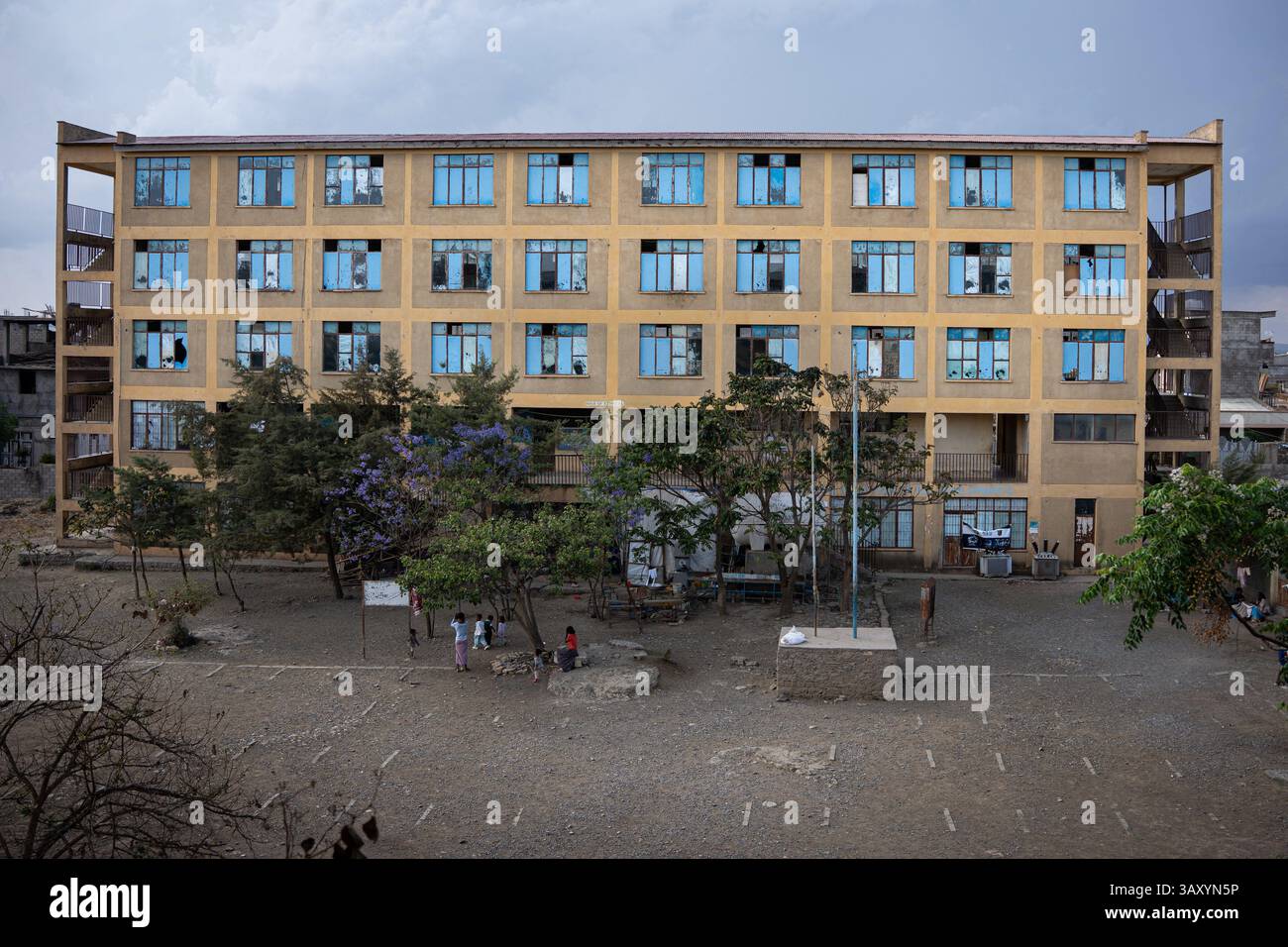 March 23, 2025, Mekele, Tigray, Ethiopia: View of one of the blocks of ...