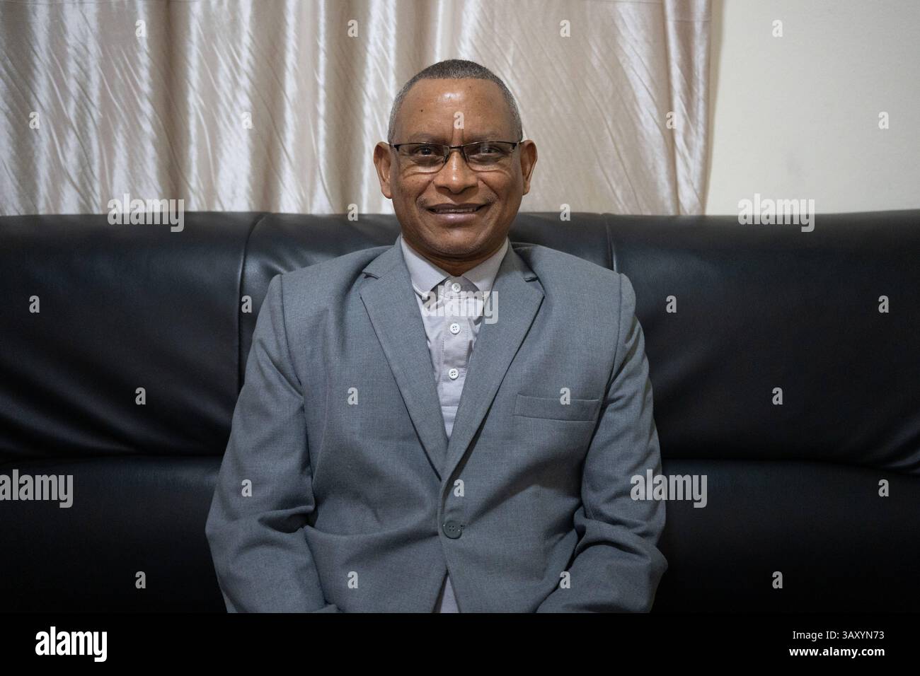 Mekele, Tigray, Ethiopia. 13th Apr, 2025. Debretsion Gebremichael ...