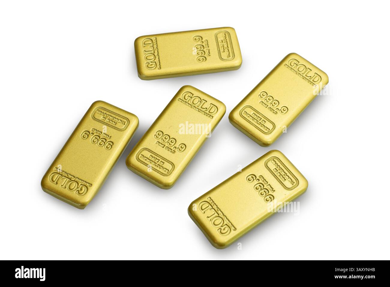 Gold golden assets bars Cut Out Stock Images & Pictures - Alamy
