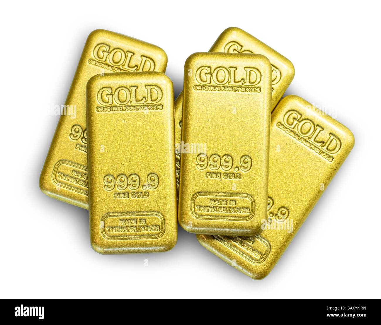 Gold golden assets bars Cut Out Stock Images & Pictures - Alamy