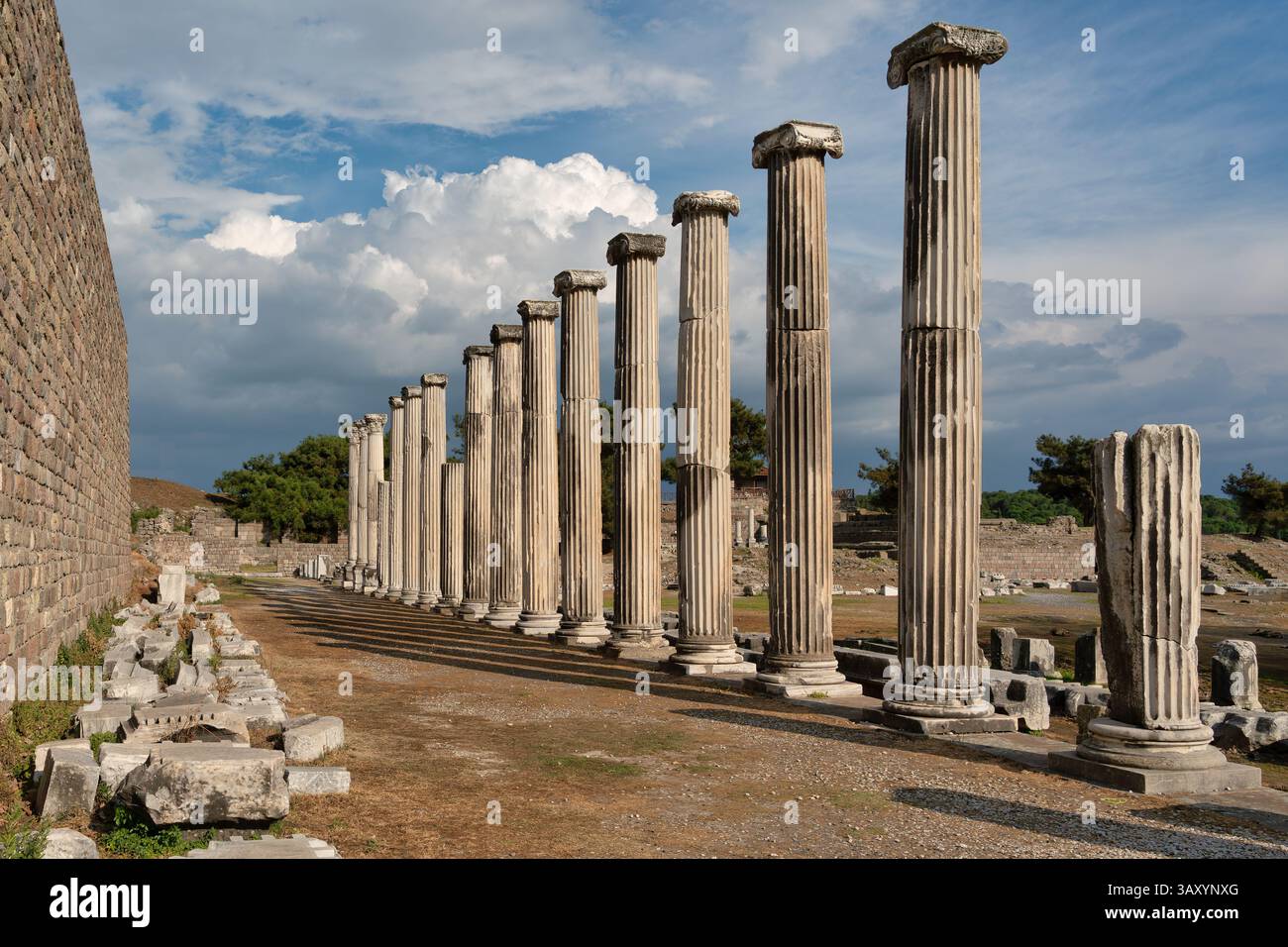 The iconic ruins of the Asklepion Heroon reveal majestic columns ...
