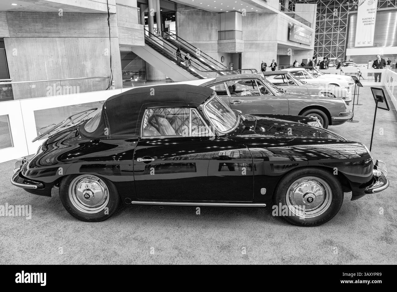 New York City, USA - March 27, 2024: 1962 Porsche 356 retro convertible ...