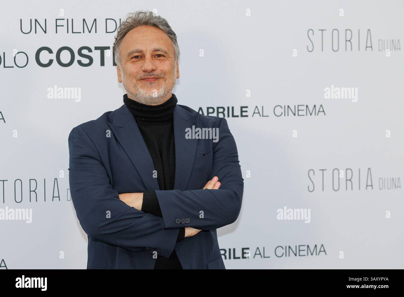 Paolo Costella attends the Photocall of the movie STORIA DI UNA NOTTE on April 17, 2025 at Hotel ...