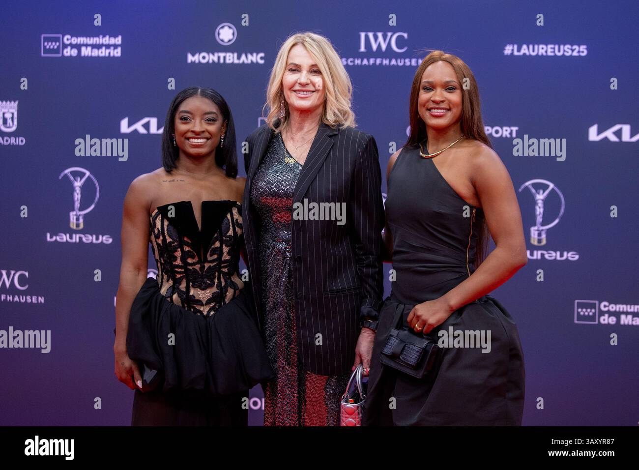 Madrid, Spain. 21st Apr, 2025. American artistic gymnast Simone Biles ...