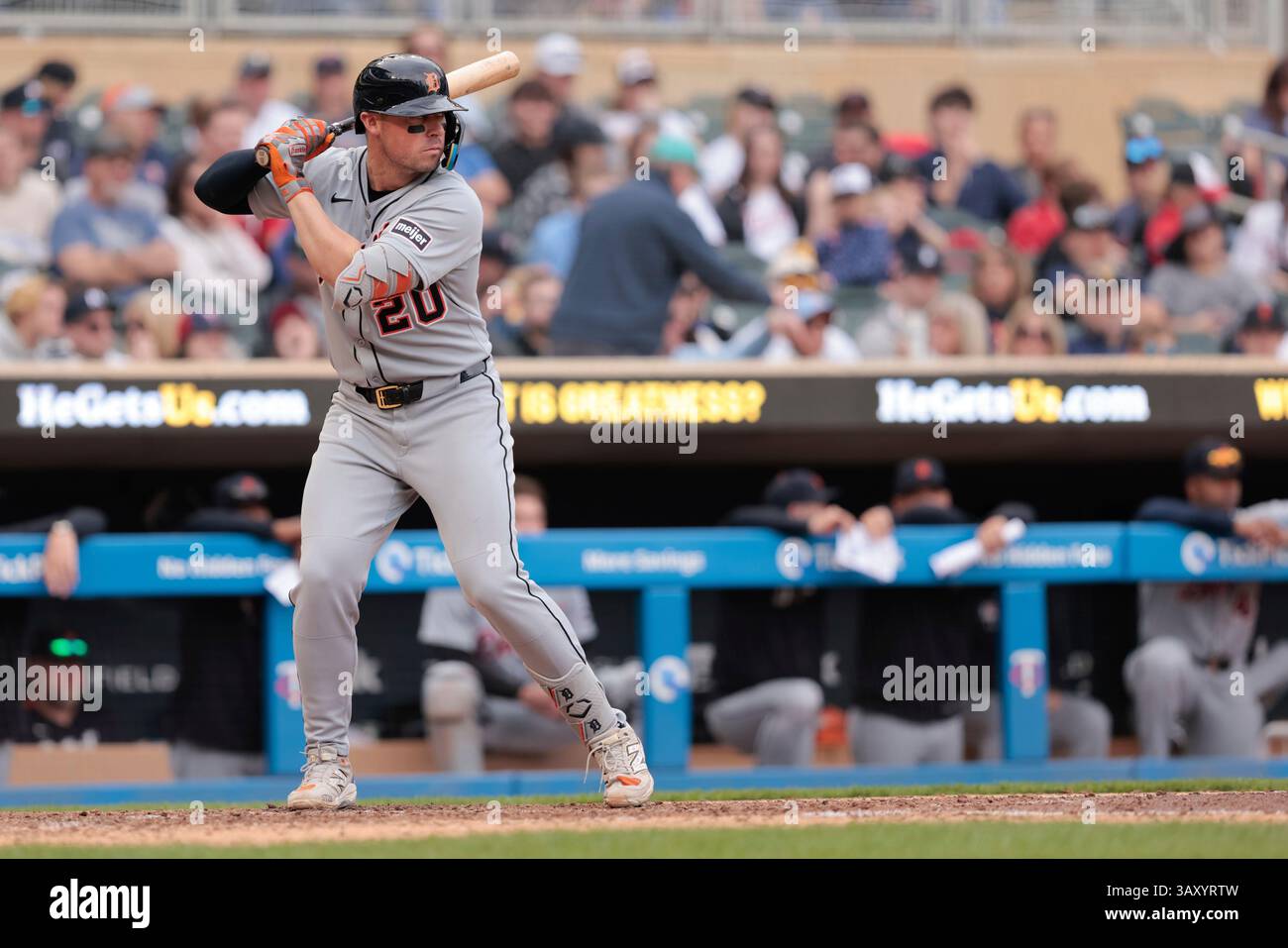 MINNEAPOLIS, MN - APRIL 13: Detroit Tigers first base Spencer Torkelson ...