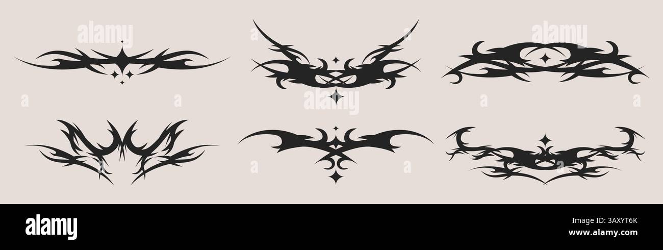 Neo gothic patterns Stock Vector Images - Alamy