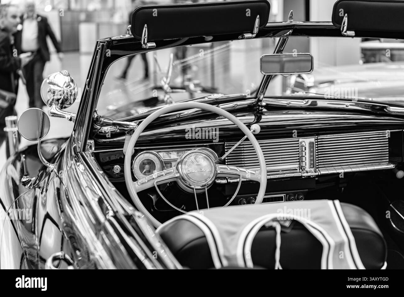 New York City, USA - March 27, 2024: Packard Super Eight retro car ...