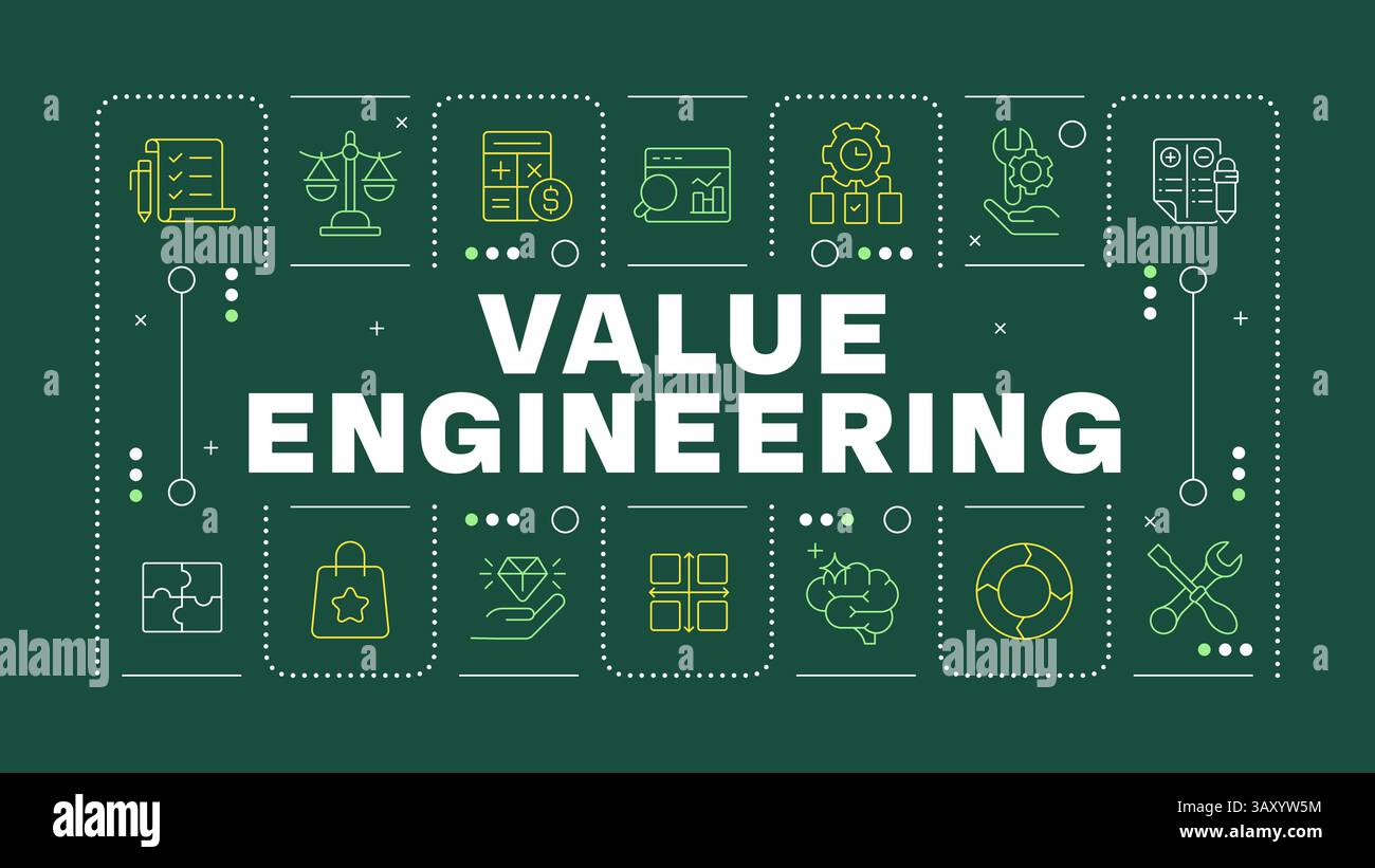 Value engineering green word concept Stock Vector Image & Art - Alamy