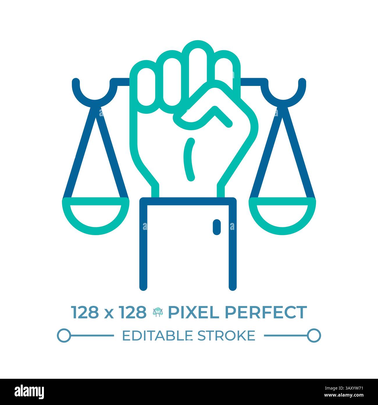 Right to recognition as person before law two color line icon Stock Vector Image & Art - Alamy