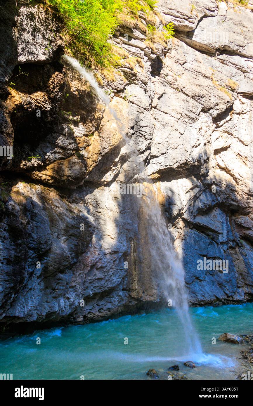 The Aare Gorge (German: Aareschlucht) is a section of the river Aare ...