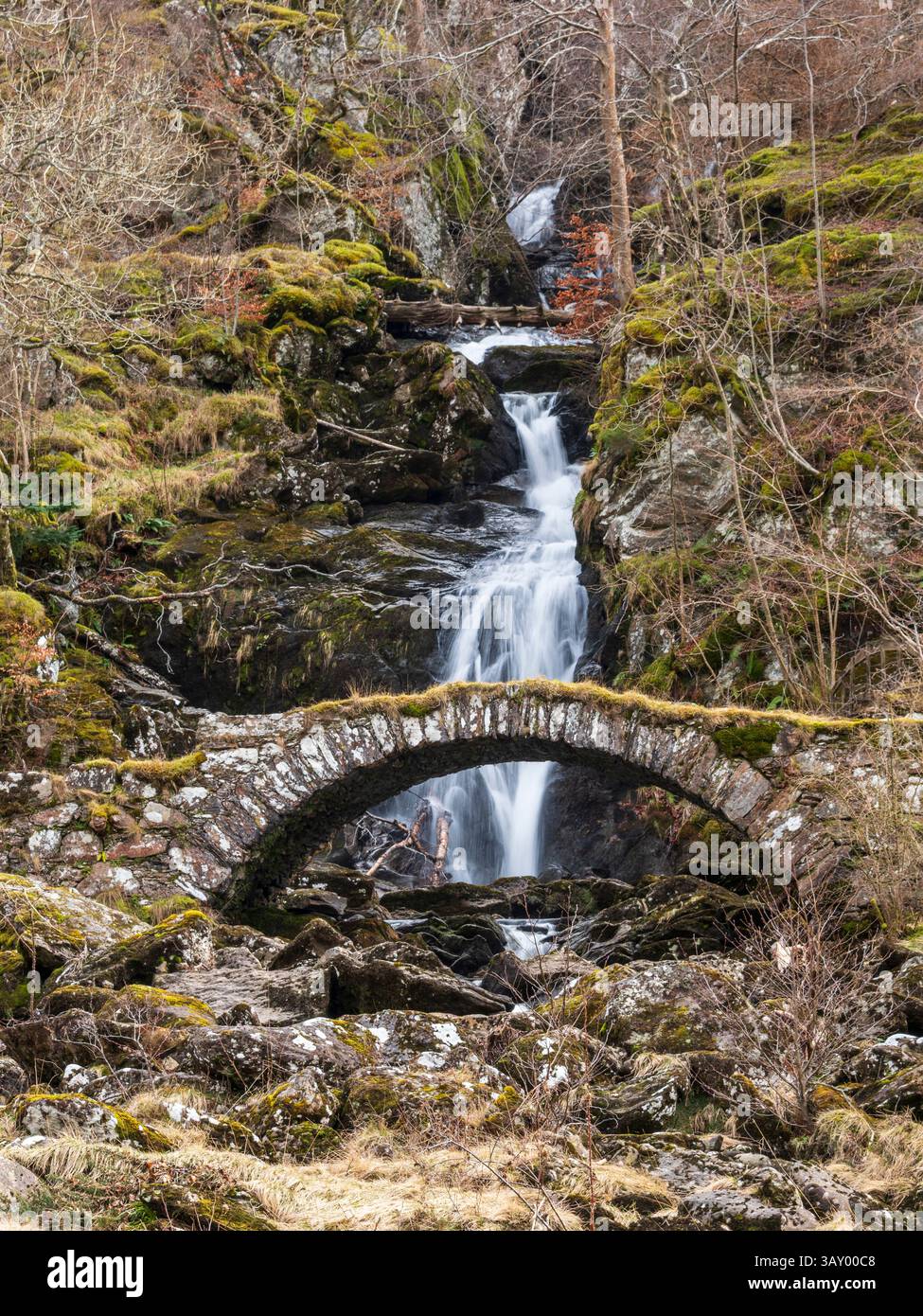 Roman Bridge, Glen Lyon, Perth and Kinross, Scotland Stock Photo - Alamy