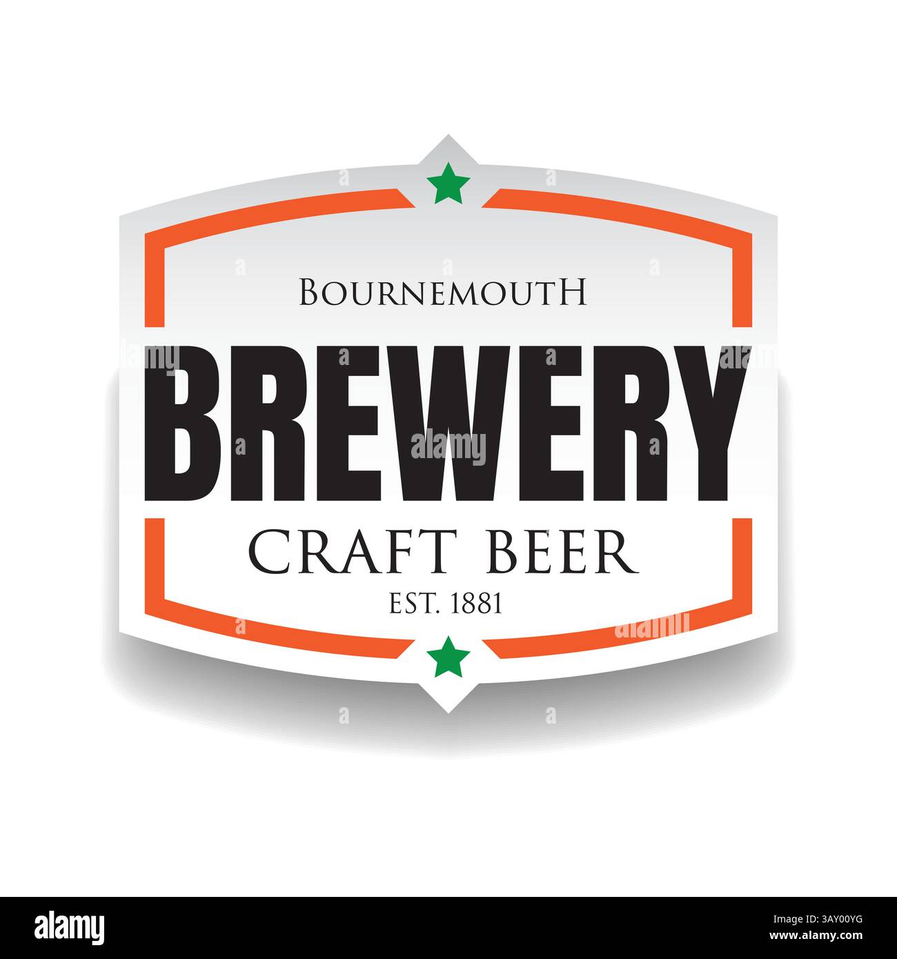 Beer Label sticker brewery vector Stock Vector Image & Art - Alamy