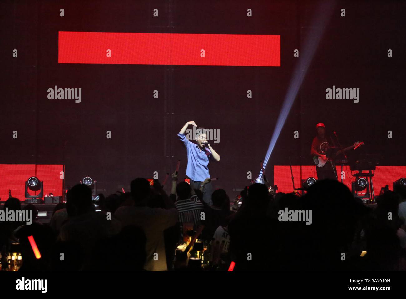 Taiwanese singer and actor Van Fan attends an activity in Wenling City ...