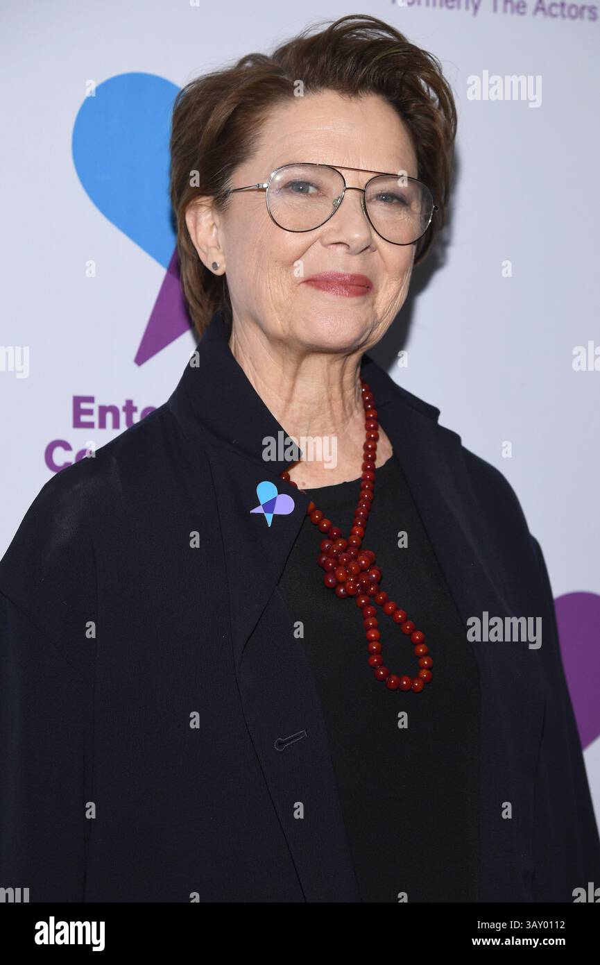 New York, USA. 21st Apr, 2025. Annette Bening attends The Entertainment ...