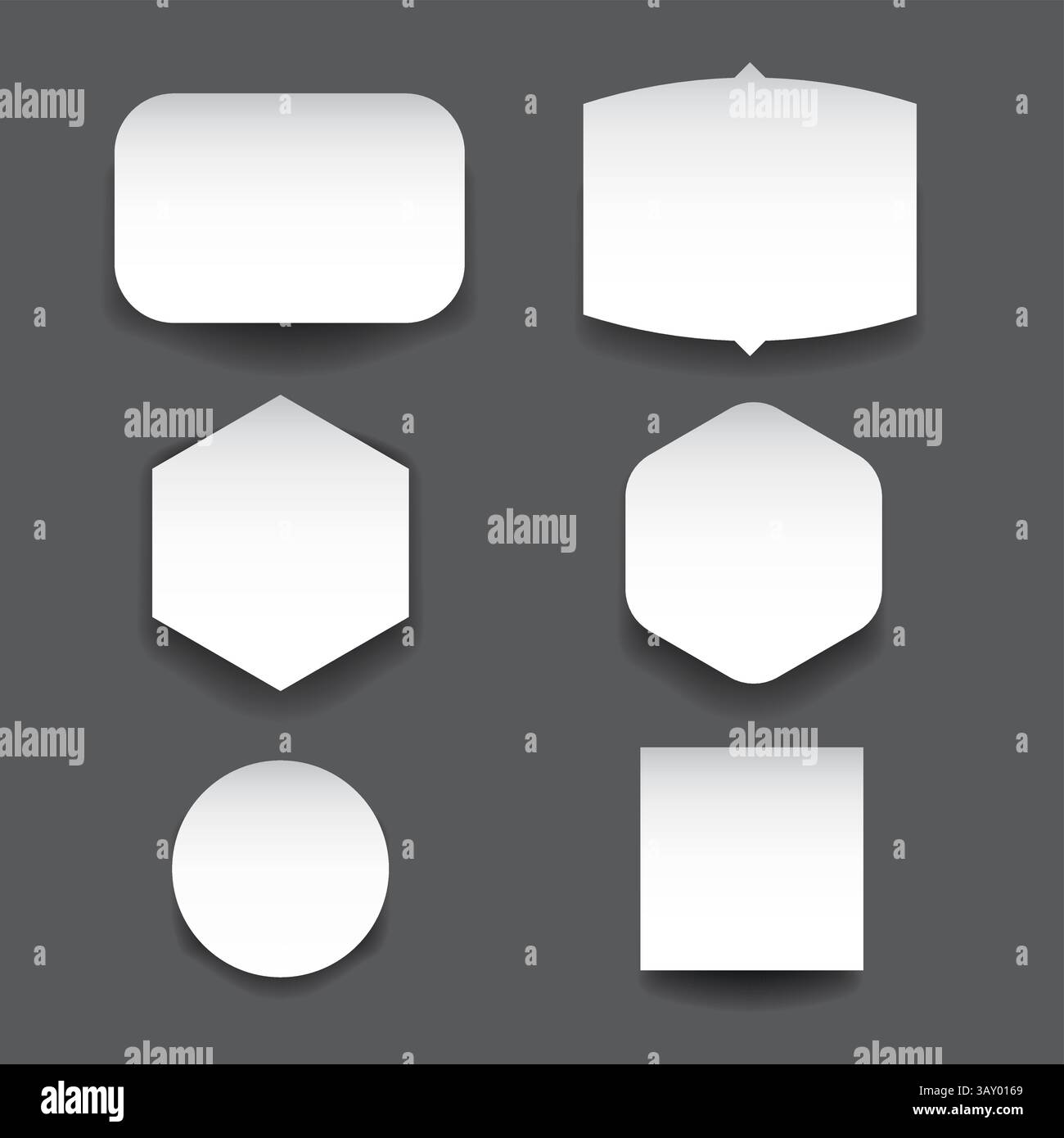 Empty label set different shapes vector Stock Vector Image & Art - Alamy