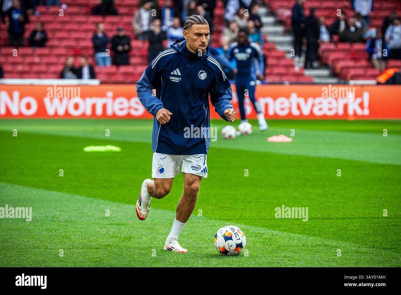 Copenhagen, Denmark. 21st, April 2025. Jordan Larsson (11) of FC ...