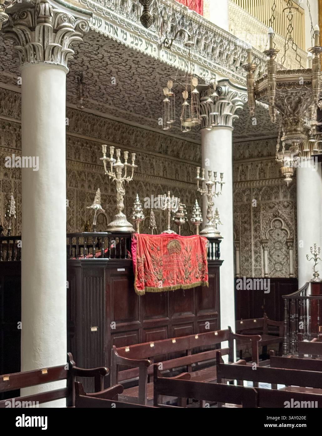 The beautiful, restored Moshe Nahon Synagogue in the historic Jewish ...