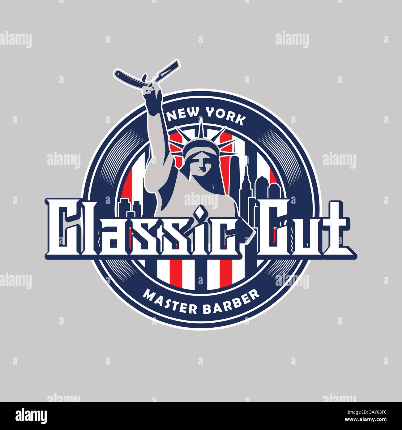 Barber logo, barber shop and business logo design in vector template ...