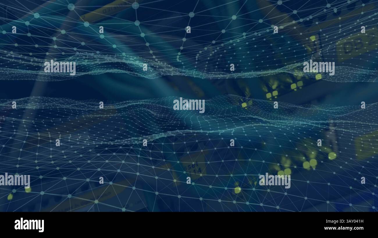 Abstract neural network data points hi-res stock photography and images ...