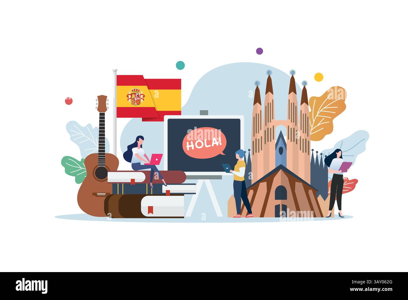 Spain sightseeing people Cut Out Stock Images & Pictures - Alamy