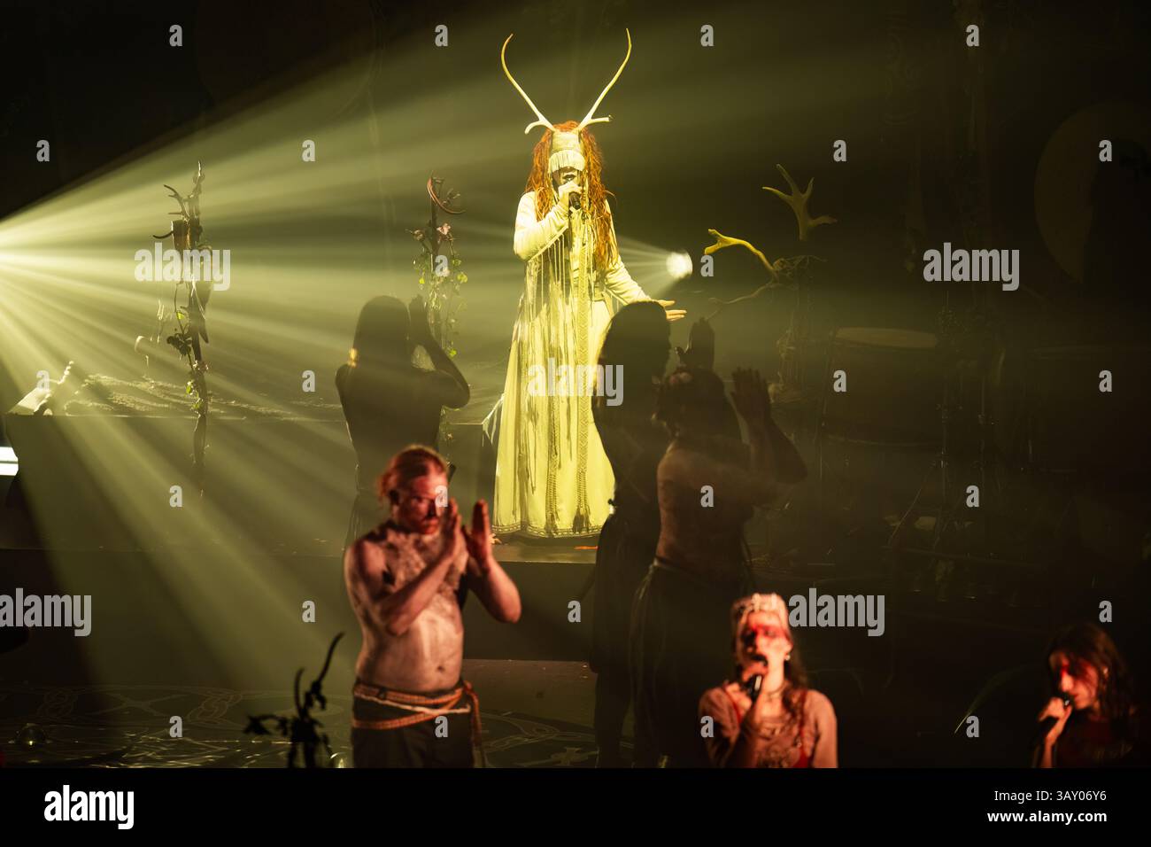 Heilung perform at the O2 Apollo, Manchester 2025-04-21 Stock Photo - Alamy
