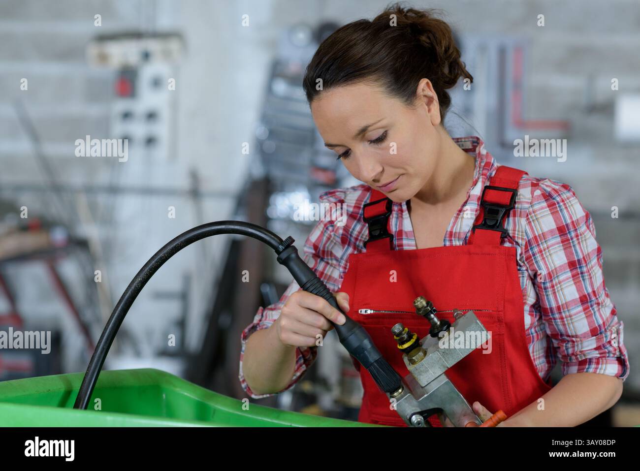 working on assembling circuit components Stock Photo - Alamy