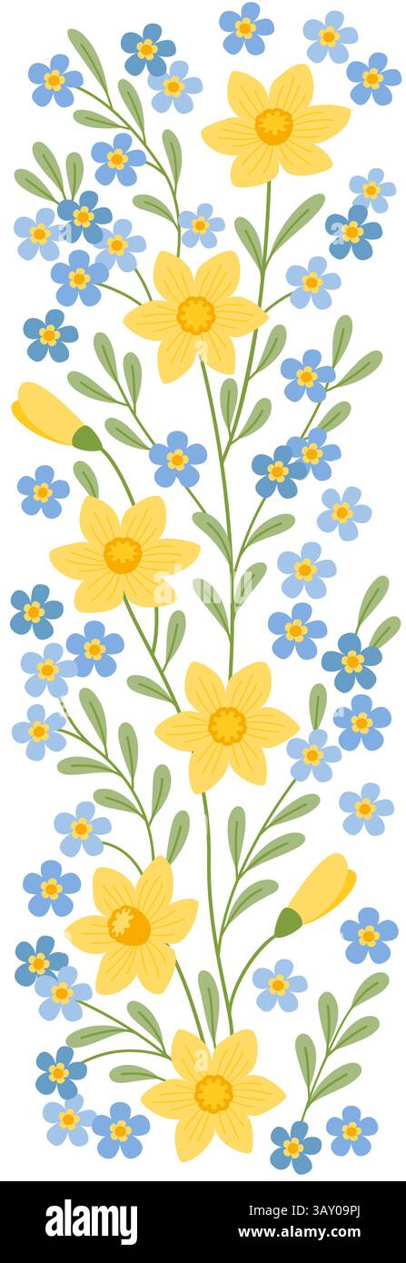 Narcissus daffodils flowers spring Stock Vector Images - Alamy