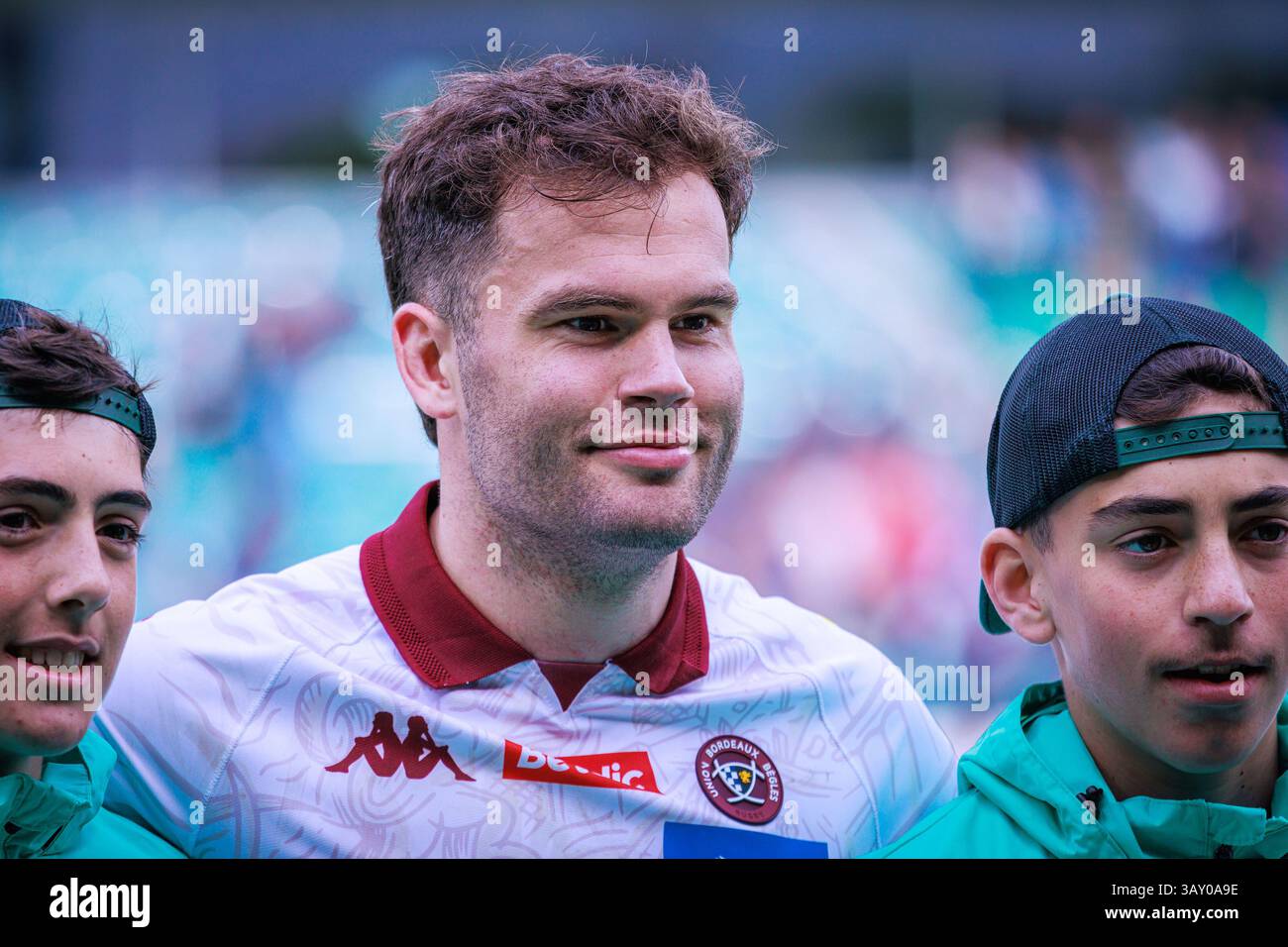 Pau, France. 19th Apr, 2025. Damian Penaud of Union Bordeaux-Bègles ...