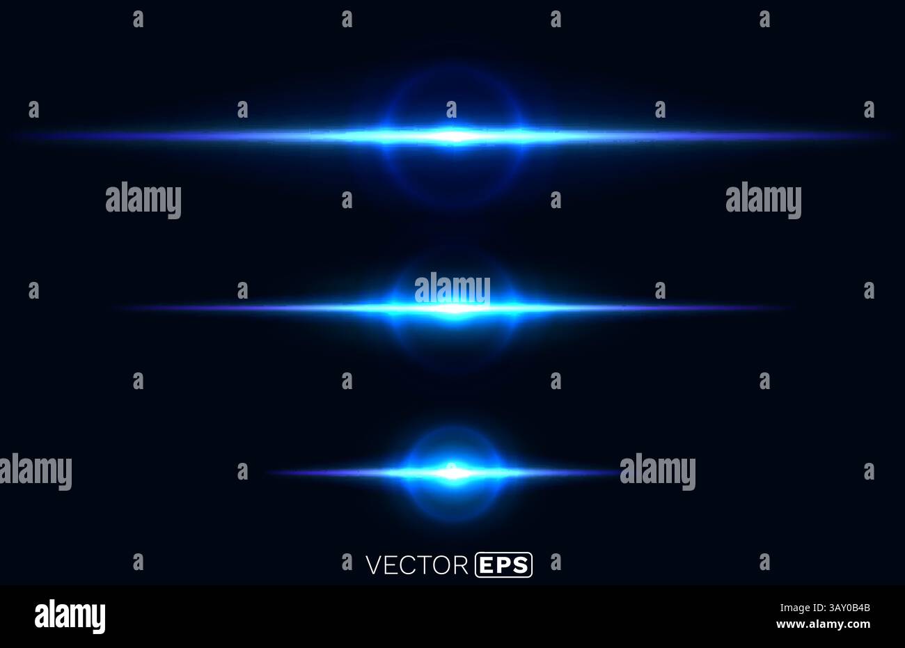 Laser light beam on black background. Vector Stock Vector Image & Art ...