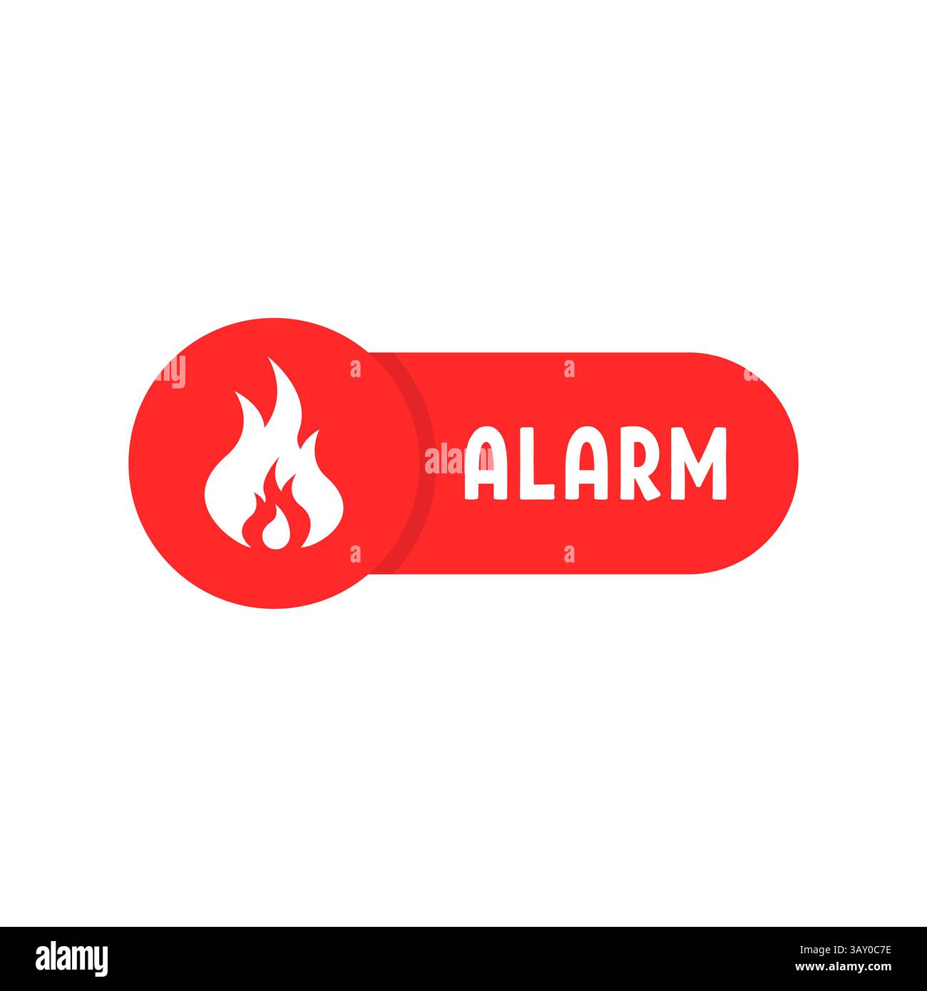 simple red fire alarm bubble Stock Vector Image & Art - Alamy